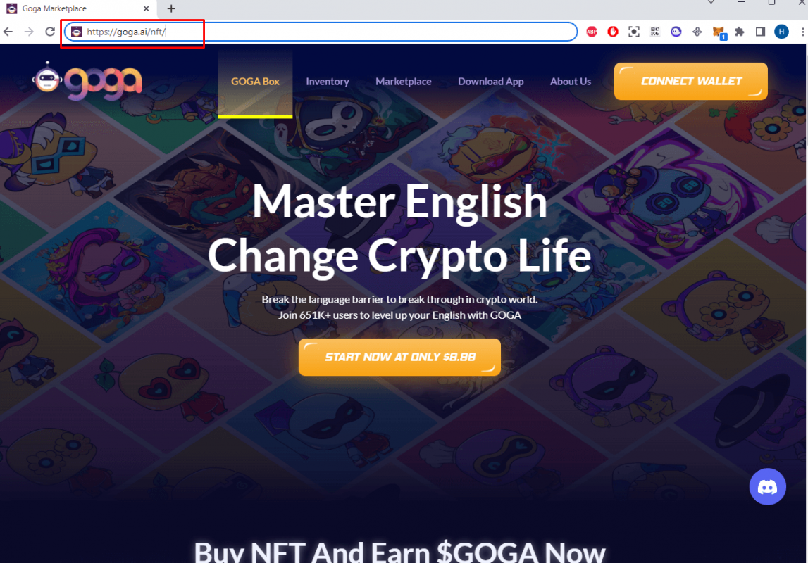 How To Connect Your Wallet To GOGA Marketplace - GOGA